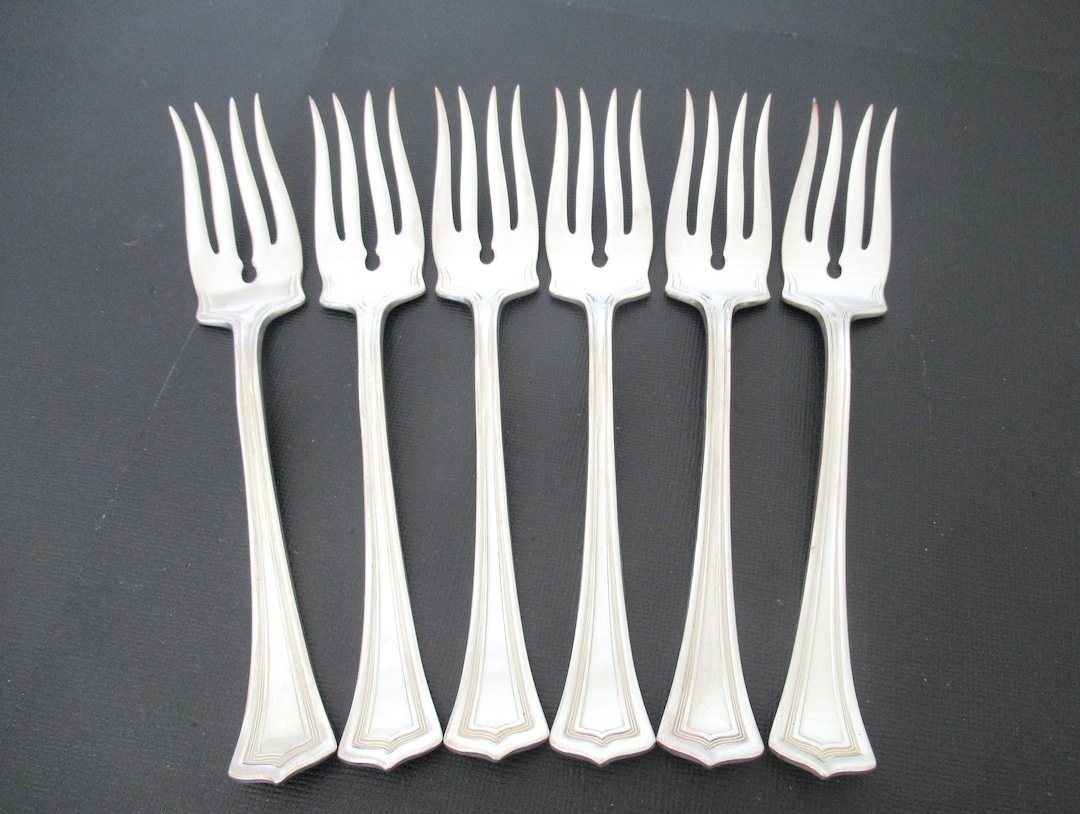 Antique Silverplate Salad Forks, Scotia 1915 by Rogers, Set of 6 - Etsy