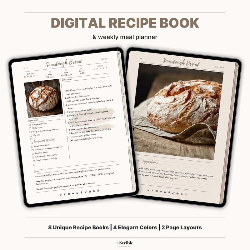 Personalized Recipe Book - Etsy