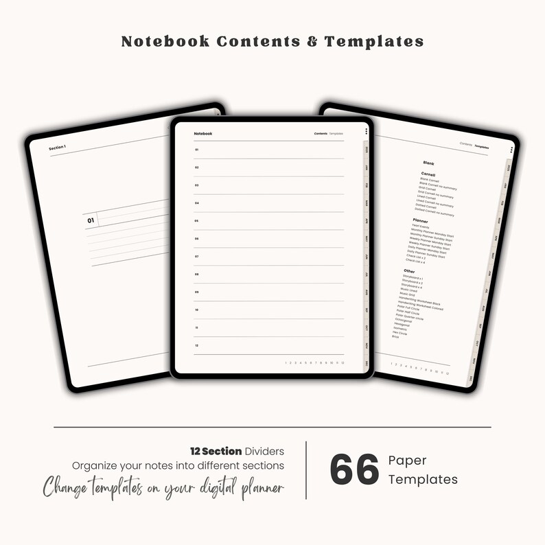 2025-2026 Digital Planner, Undated, Goodnotes Journal (digital Download ...