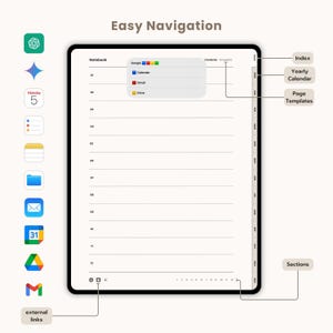 2025-2026 Digital Planner, Goodnotes Ipad, Chatgpt & Google Calendar ...