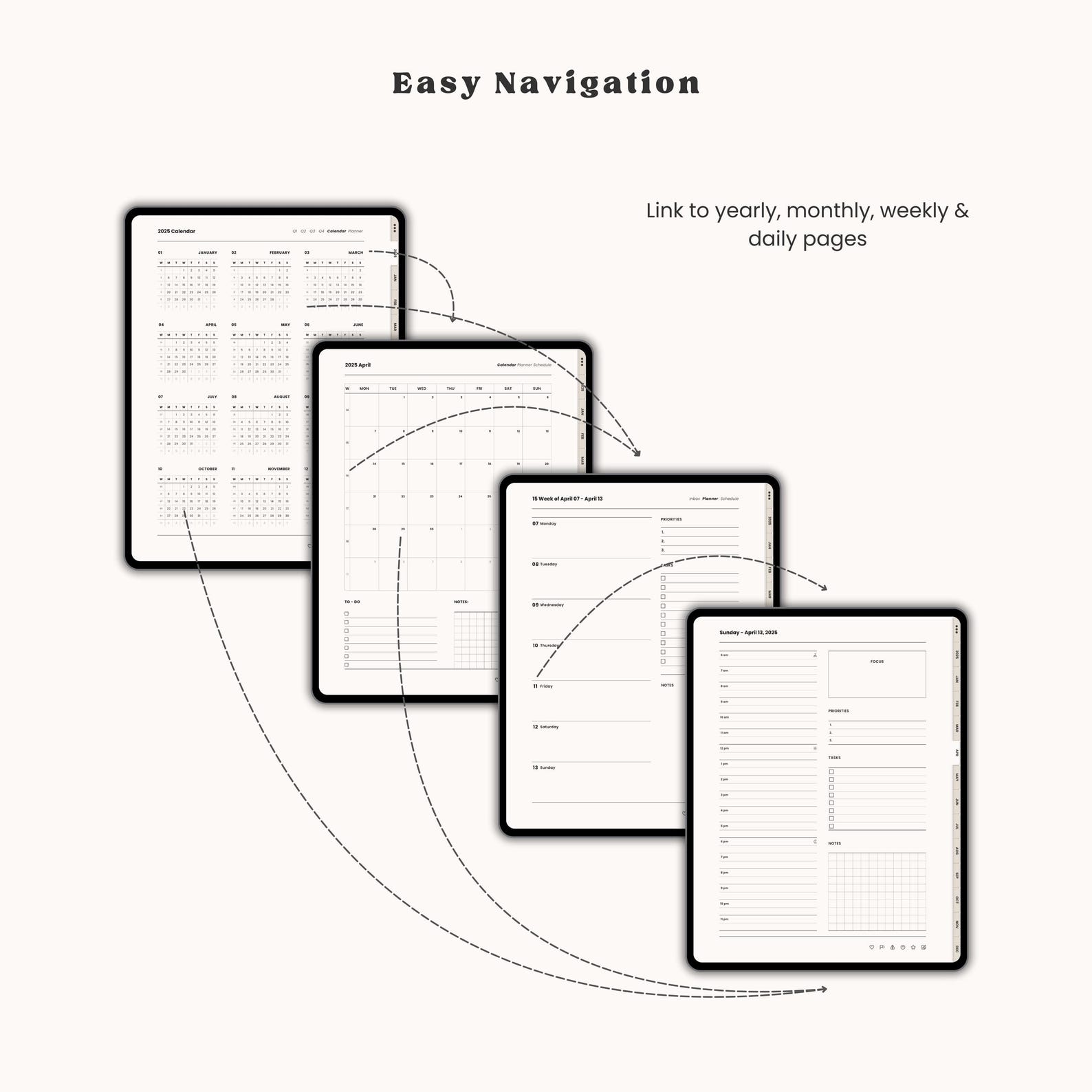 2025-2026 Digital Planner, Undated, Goodnotes Journal (digital Download ...