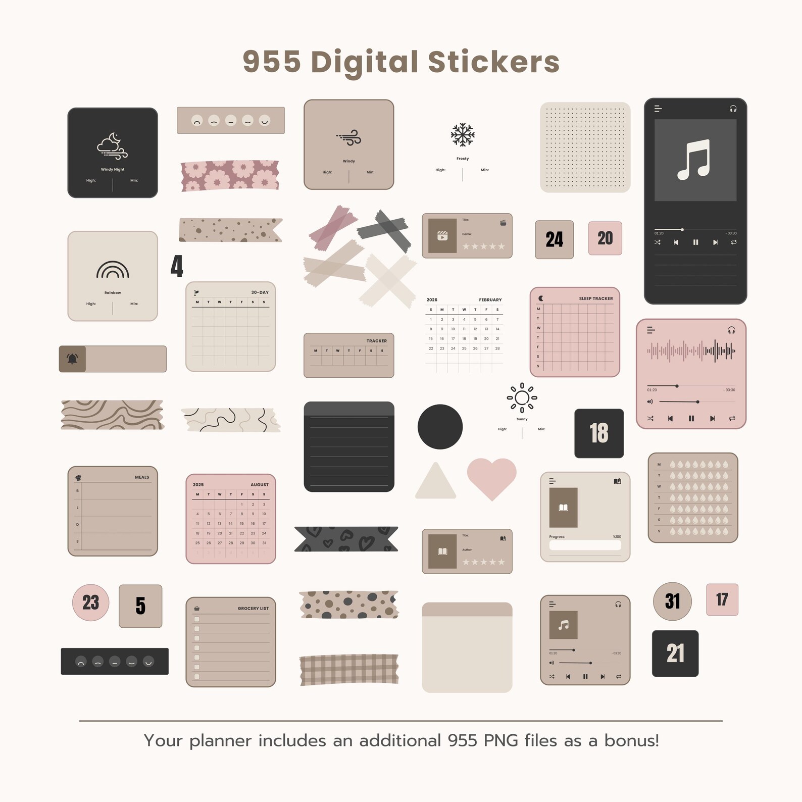2025-2026 Digital Planner, Undated, Goodnotes Journal (digital Download ...