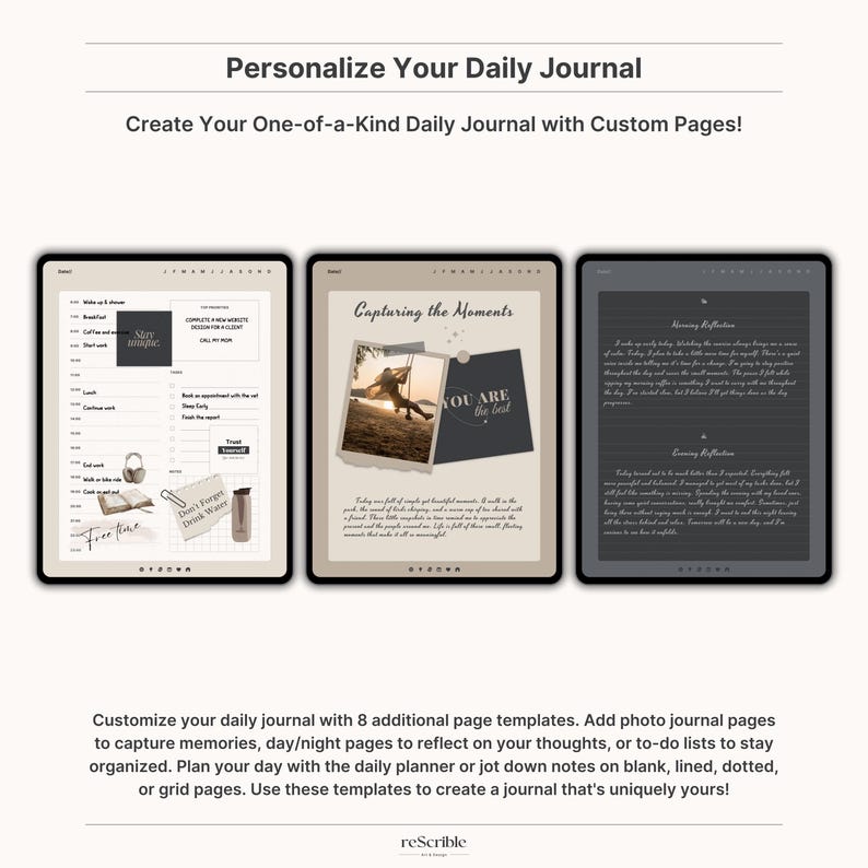 365 Days Digital Journal: Daily Prompts, Mood Tracker (goodnotes ...