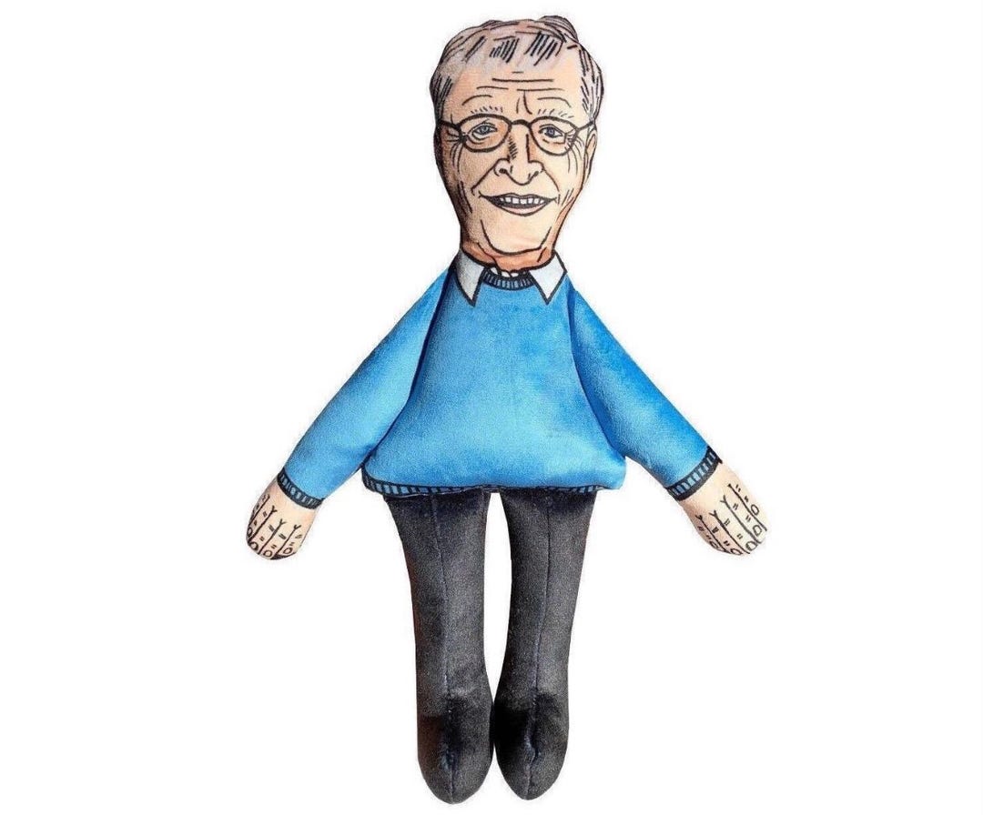 Bill Gates Doll, Celebrity Plush Doll, Windows Plush Doll, Stuffed ...