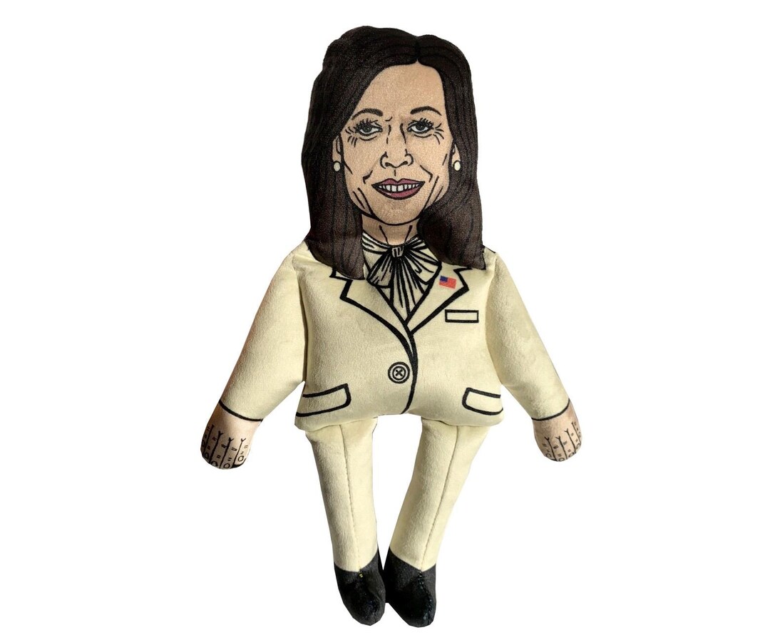 Kamala Harris Plush Doll, Squeaky Politician Dog Toy, Velvet Textile - Etsy