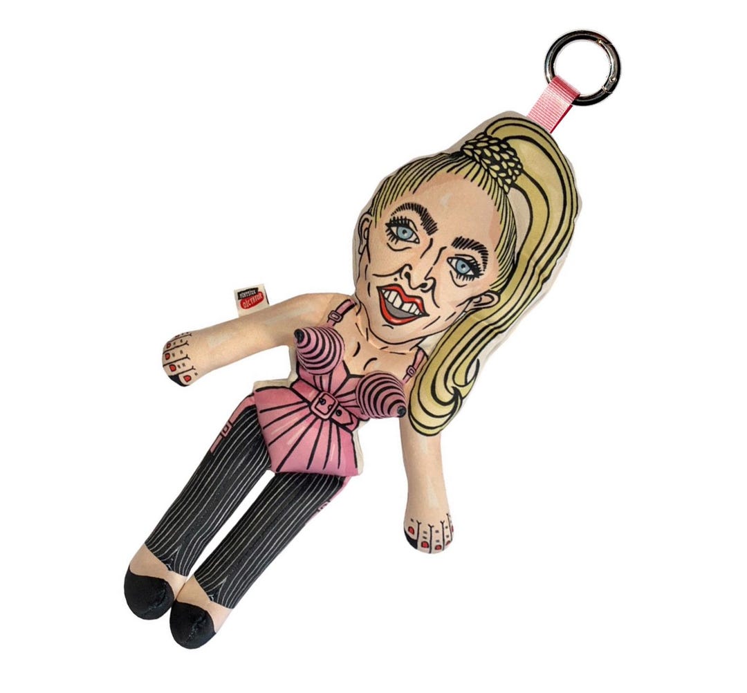 Madonna Plush Keychain: Funny Parody Singer Doll - Etsy