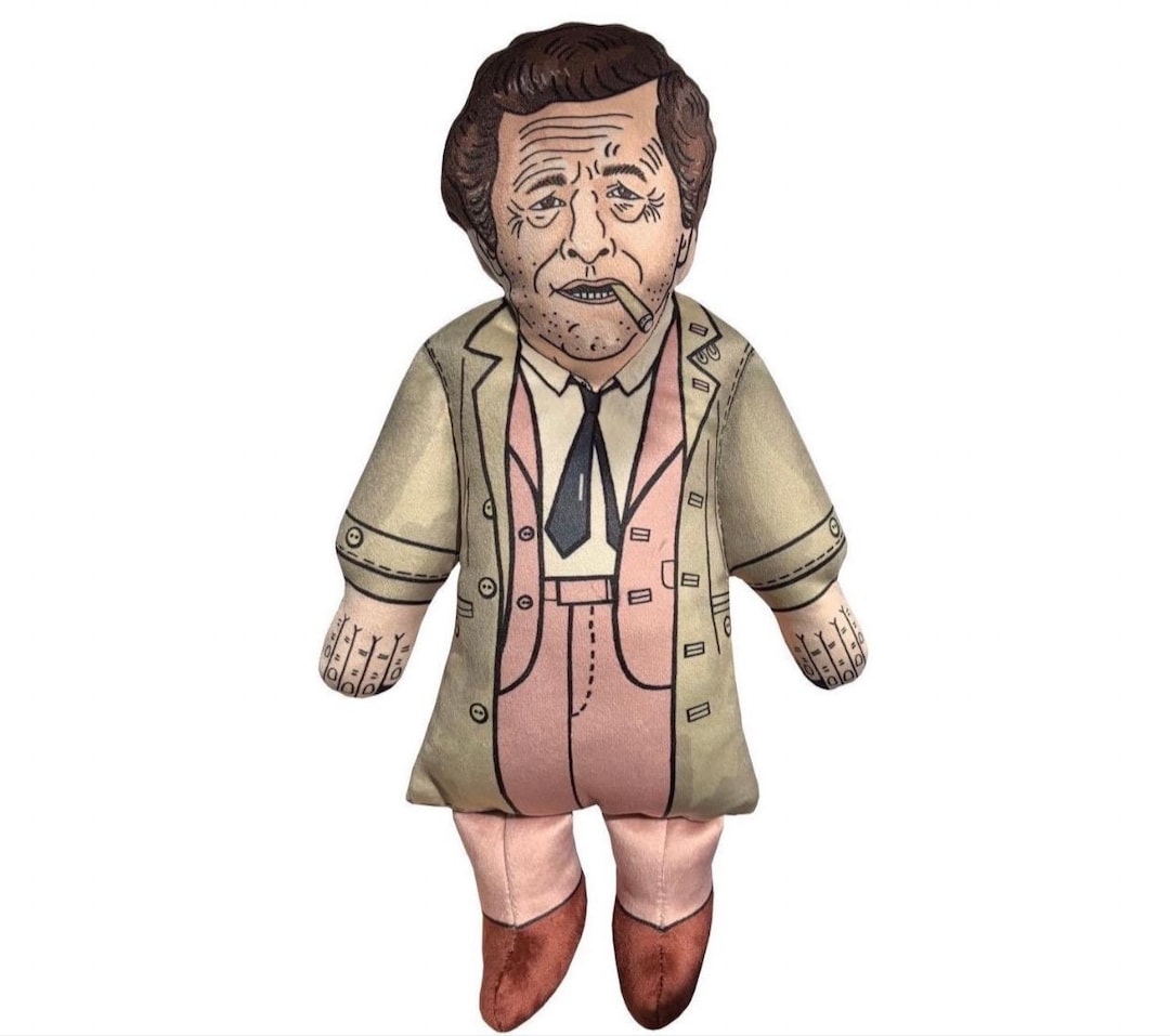 Columbo Doll, Textile Plush Doll, Plush Celebrity, Detective Doll ...
