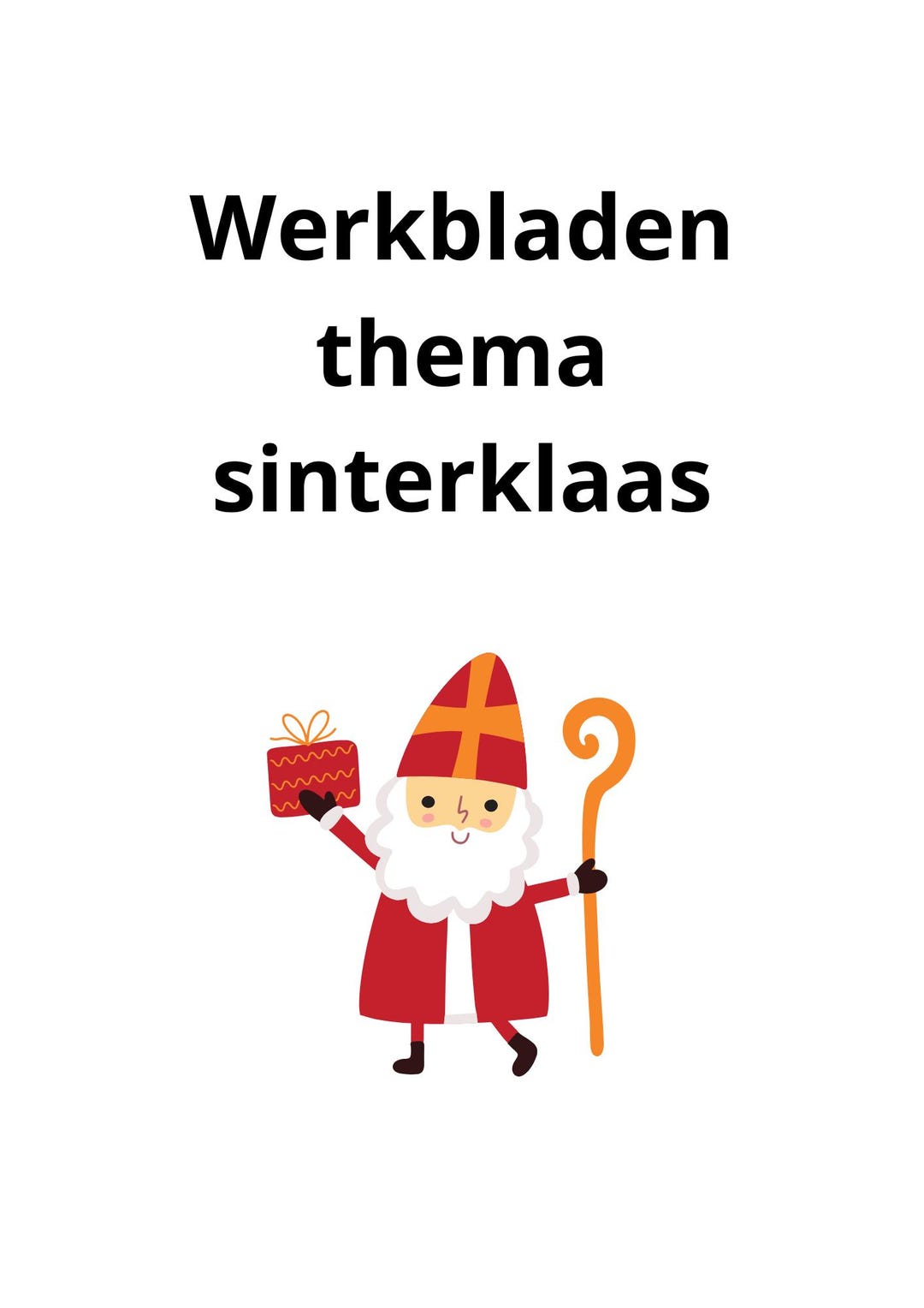 Worksheets Theme Sinterklaas Toddler - Etsy