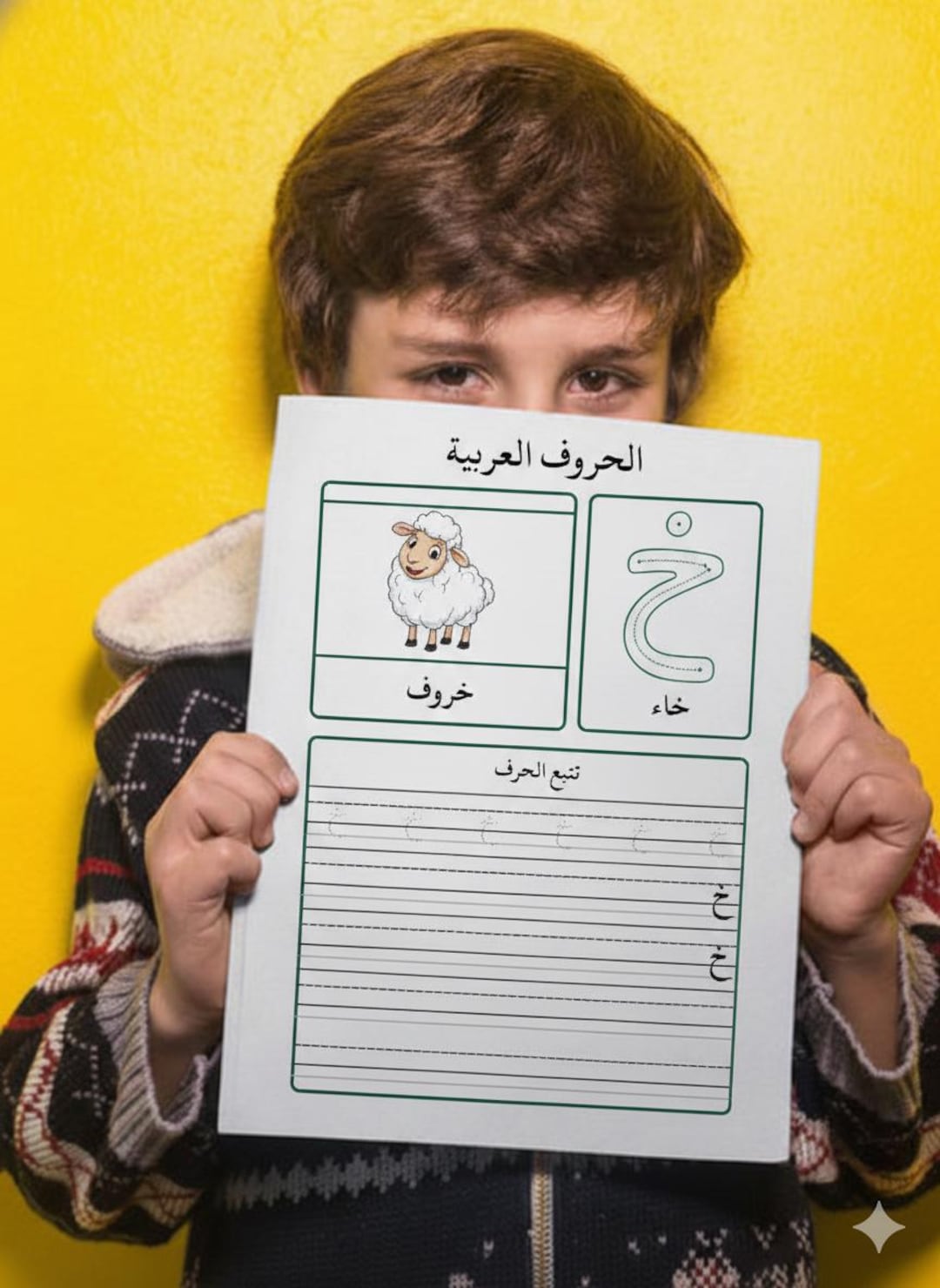 Arabic Alphabet Tracing Worksheet | Kids Learning (PDF Pattern) - Etsy