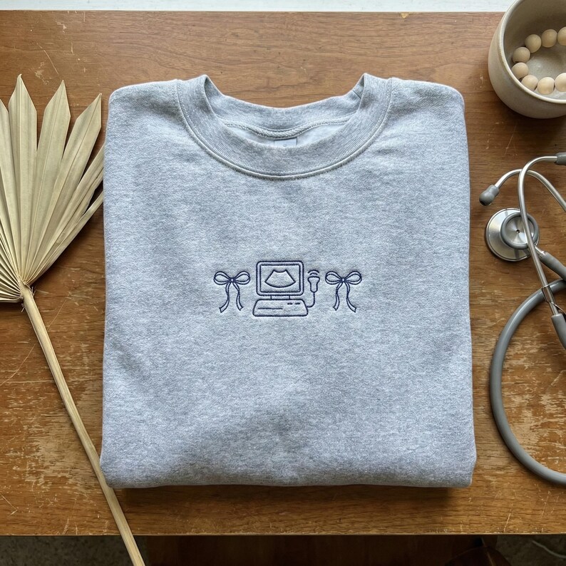 Ultrasound Tech Embroidered Hoodie, Sonogram Professional Gift ...