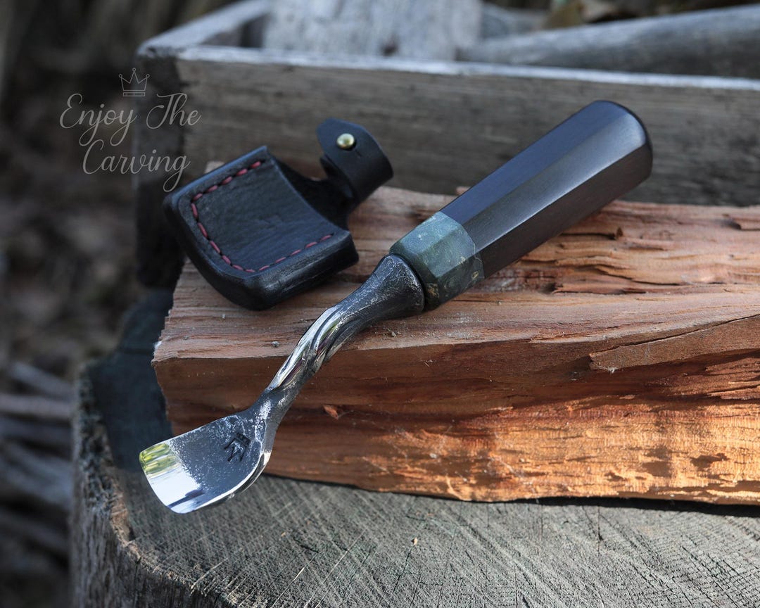 Spoon Bent Gouge,hand Forged Bent Gouge Chisel,carving Tools ...