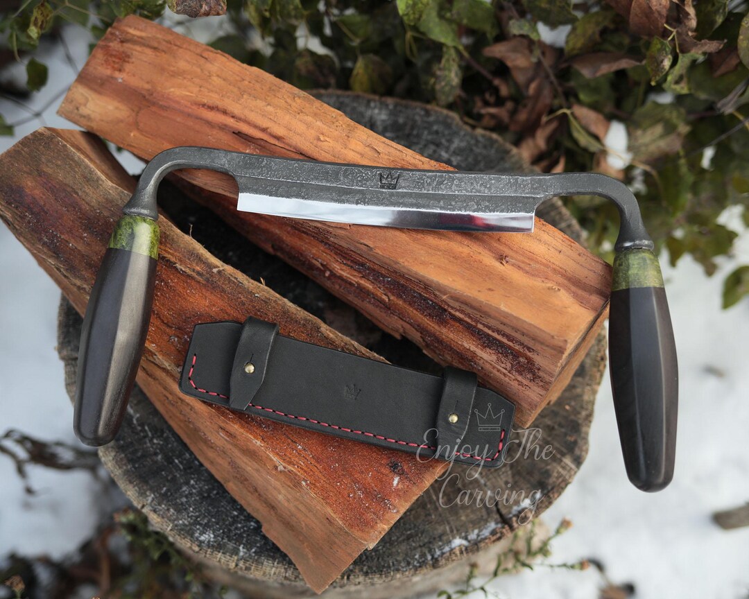 Hand Forged Drawingknife | 52100 Steel Drawknife | Woodworking ...