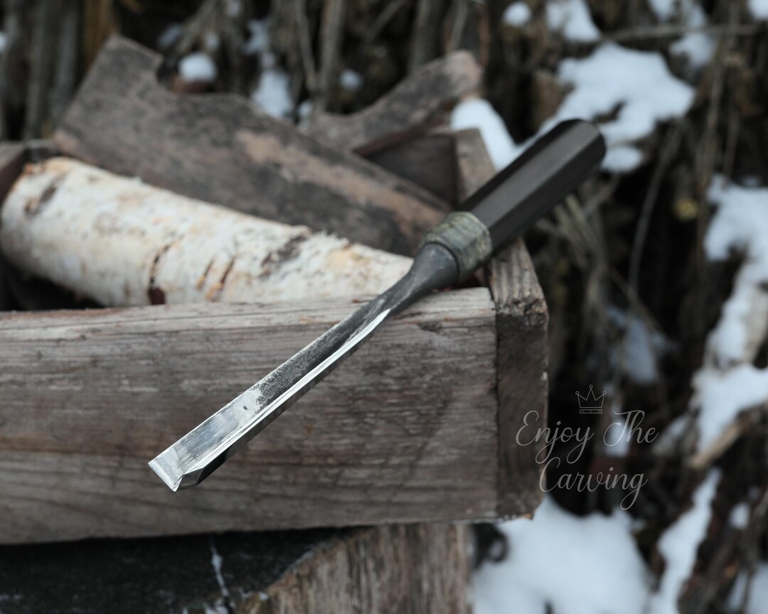 Hand Forged V Chisel With Octagonal Handle, V Carving Chisel, Gouges ...
