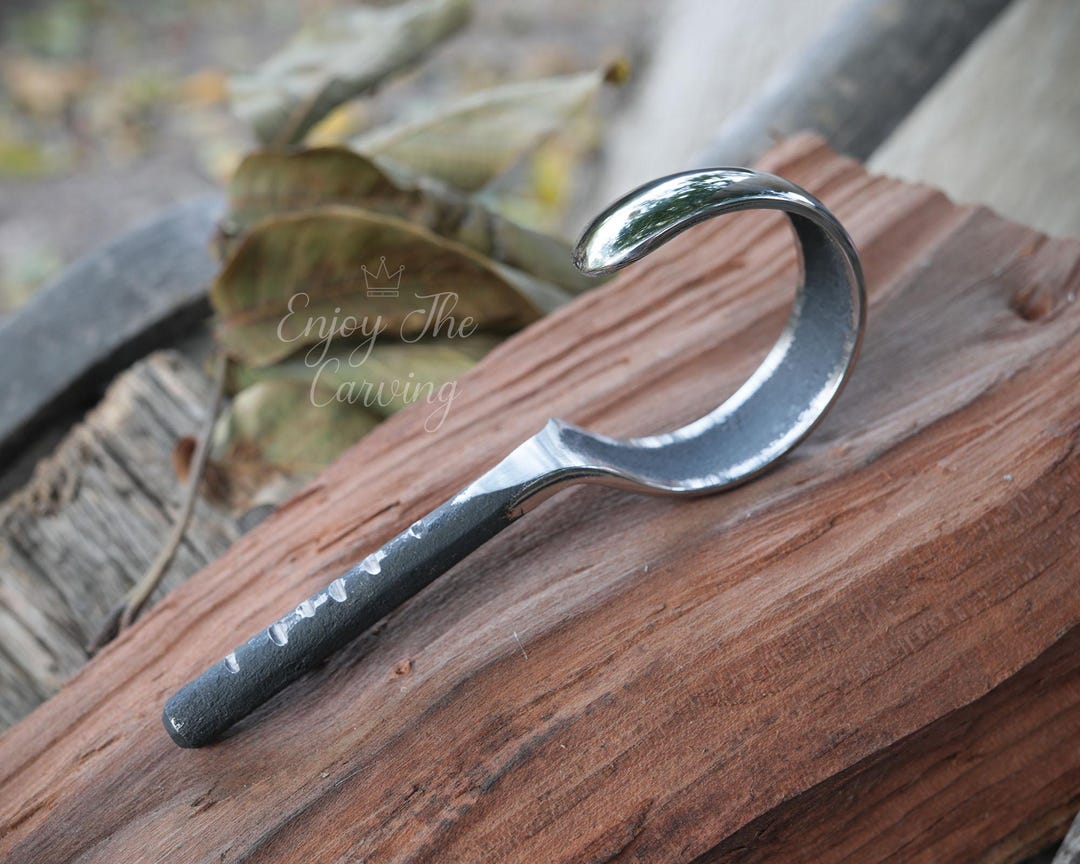 Hand Forged Carving Circle Blade | Hook Knife Blade | Custom Knife ...