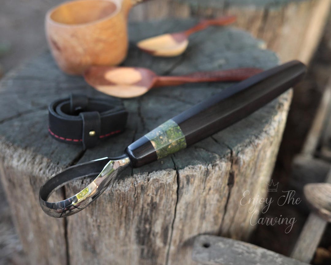 Hand Forged Small Oval Carving Knife Scorp Knife Carving Knife Spoon ...