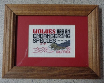 Nc State Cross Stitch | Etsy