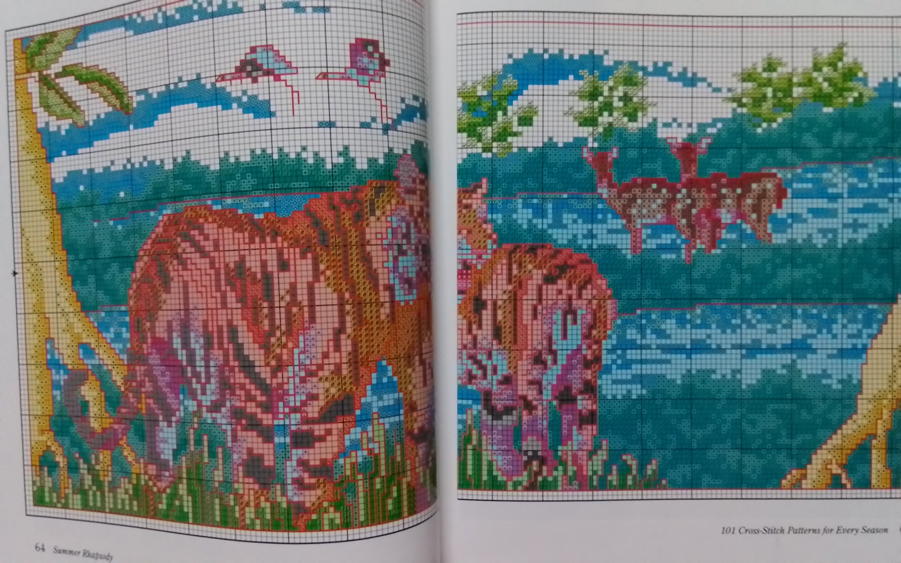 Vintage 2001 101 Counted Cross Stitch for Every Season Pattern Hardback ...