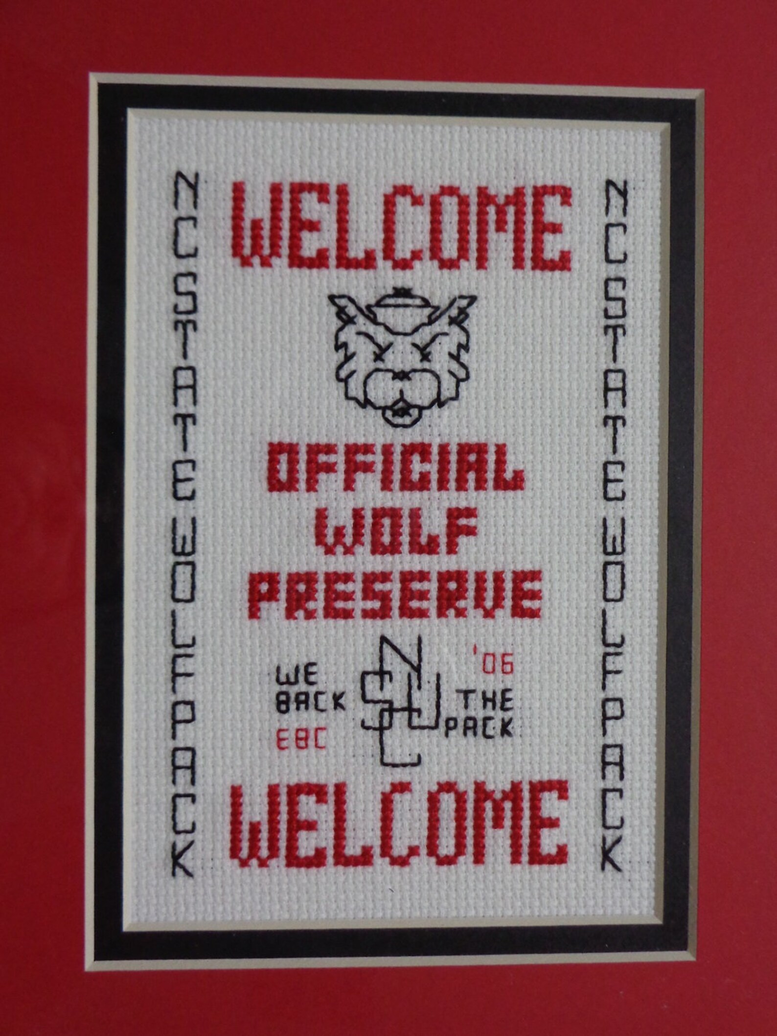 NCSU NC State Official Wolf Preserve Completed and Framed | Etsy