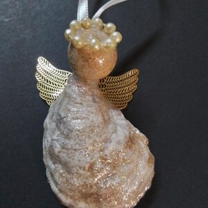 Gold Oyster Shell Angel Christmas Ornamentl - Etsy