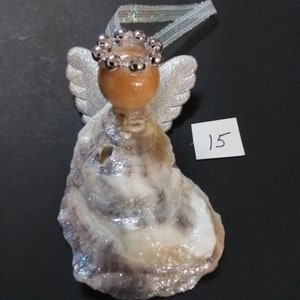 Iridescent Oyster Shell Angel Christmas Tree Ornament Angel - Etsy
