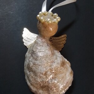 Gold Oyster Shell Angel Christmas Ornamentl - Etsy