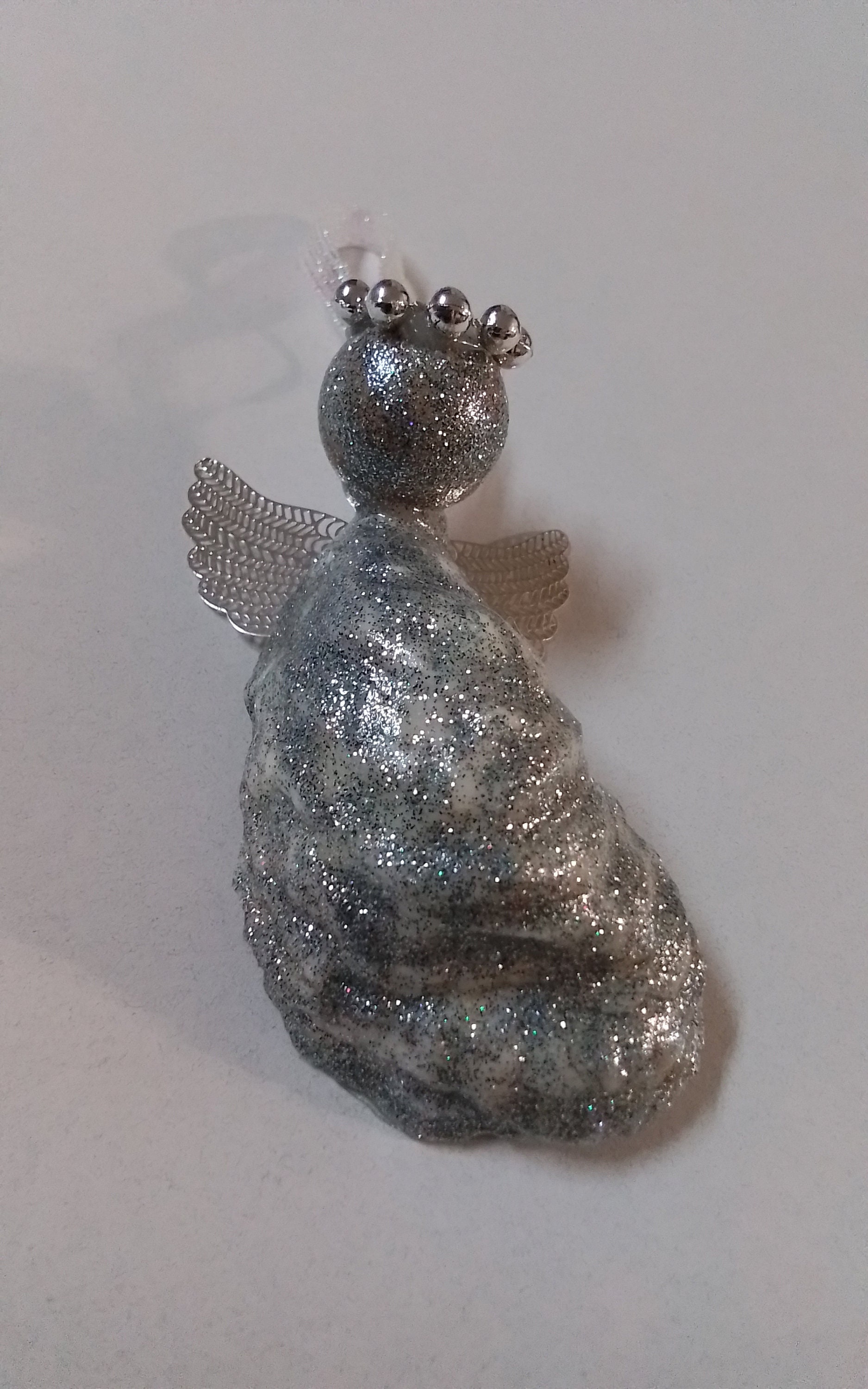 Silver Oyster Shell Angel Christmas Tree Ornament - Etsy