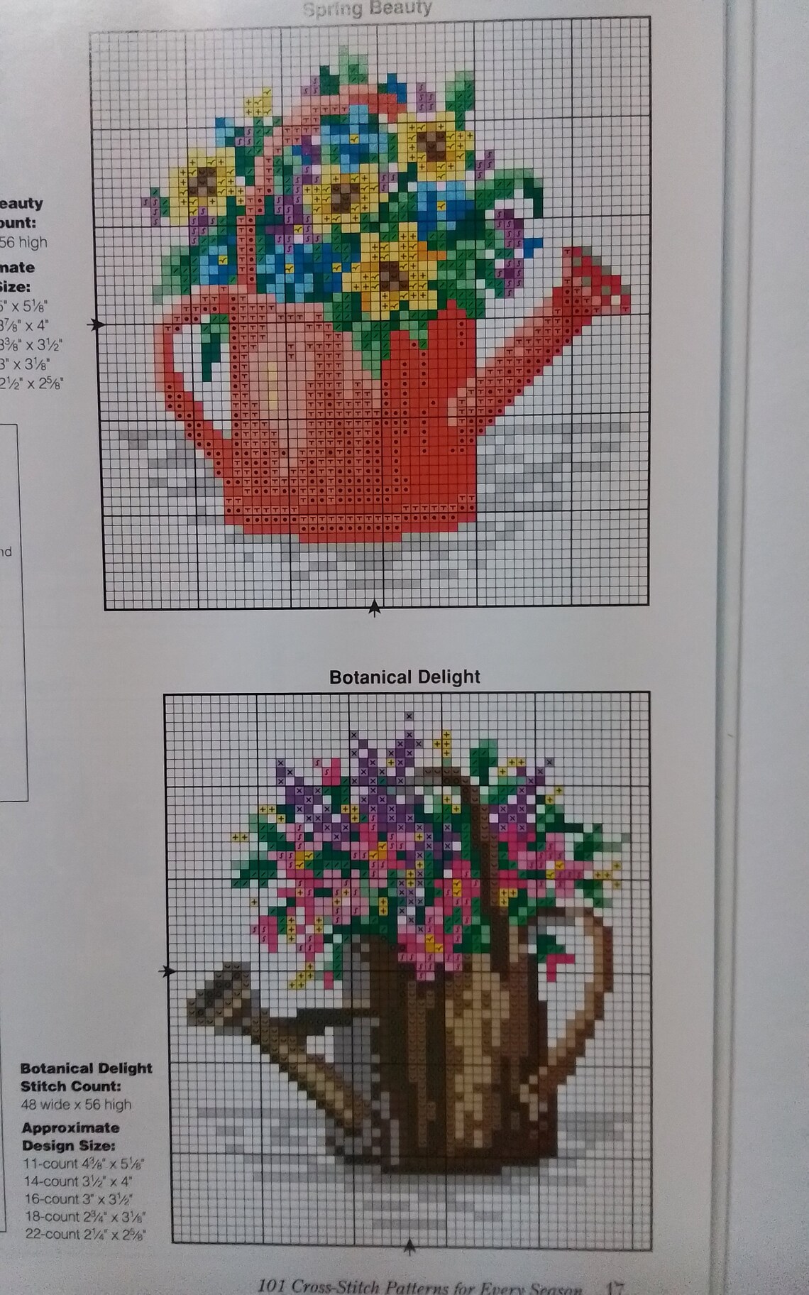 Vintage 2001 101 Counted Cross Stitch for Every Season Pattern Hardback ...