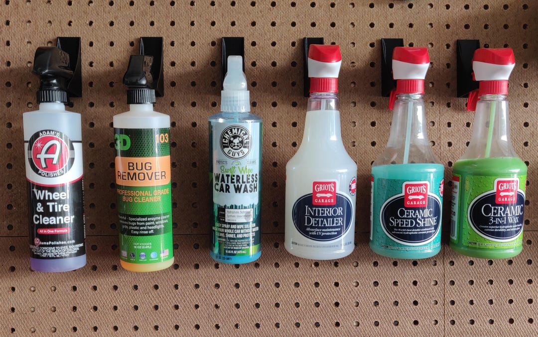 Pegboard Spray Bottle Holder - 2 Pack - Etsy