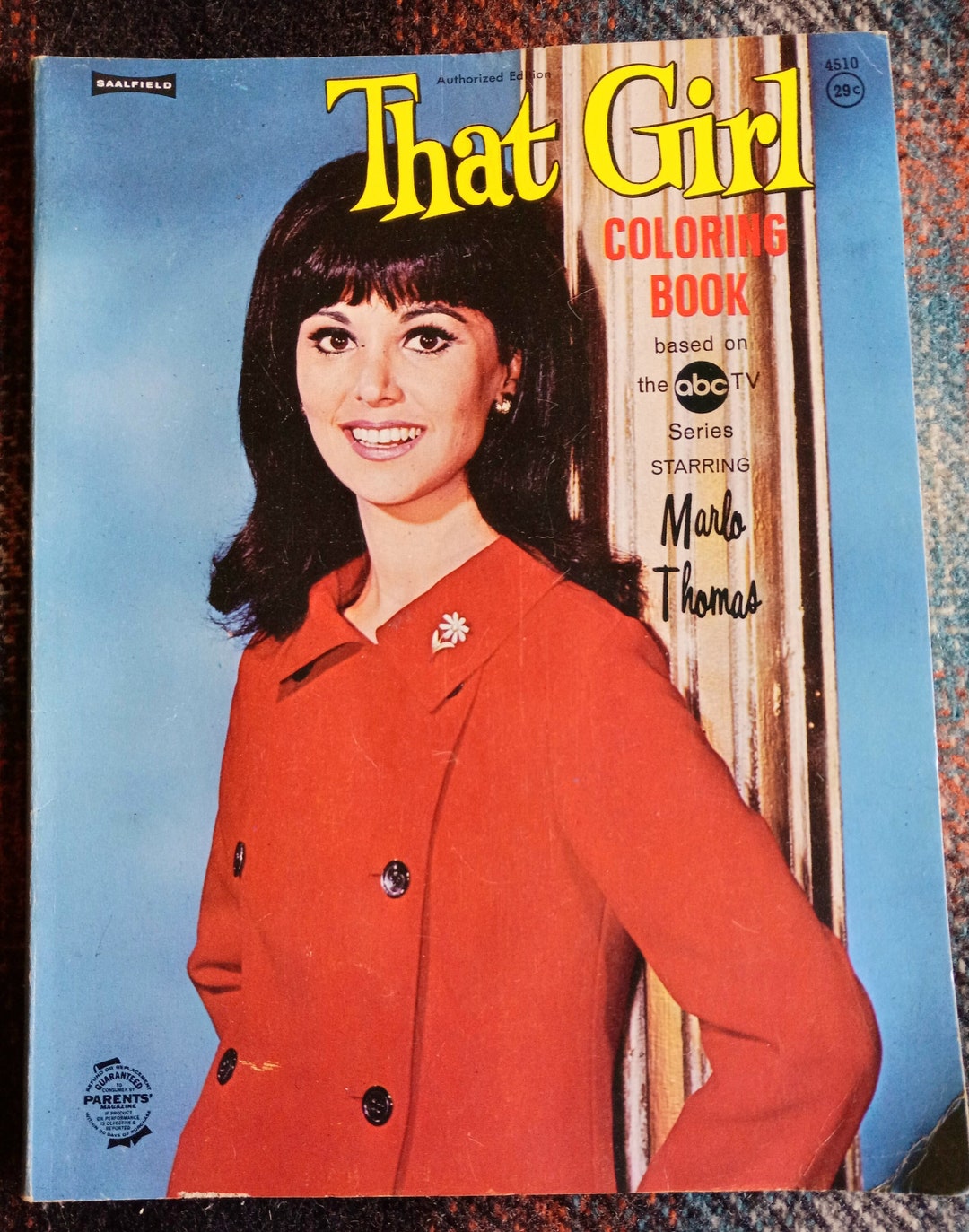That Girl Marlo Thomas 1967 Coloring Book Saalfield - Etsy