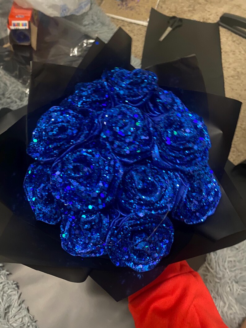 Made to Order Glitter Roses - Etsy