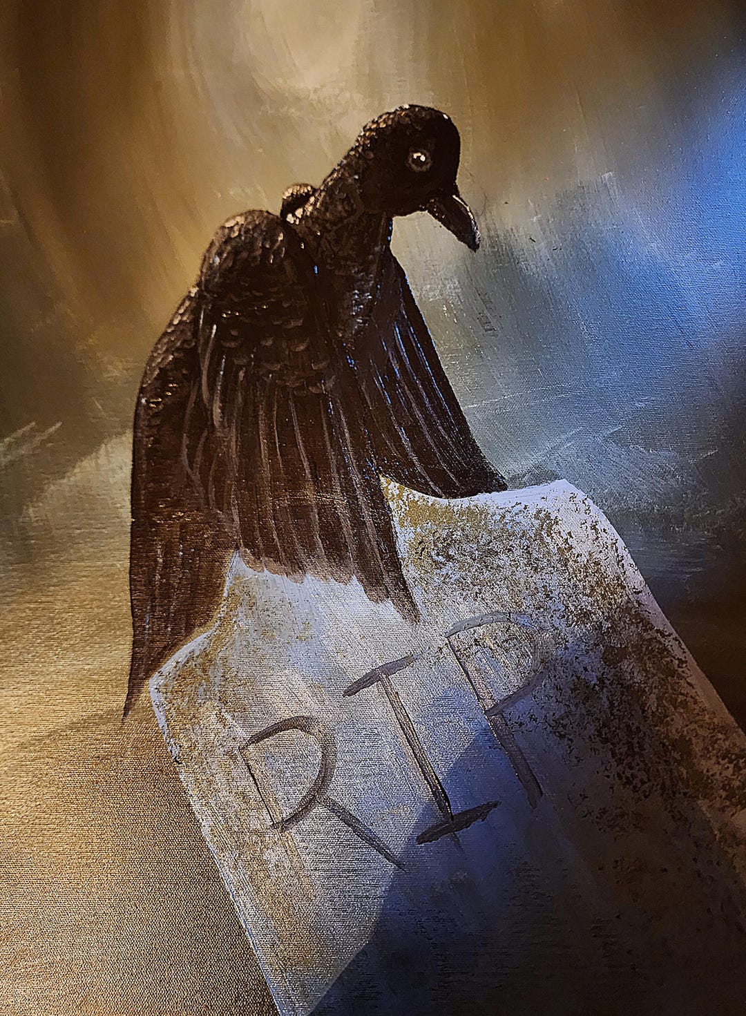 Sad Raven Print - Etsy