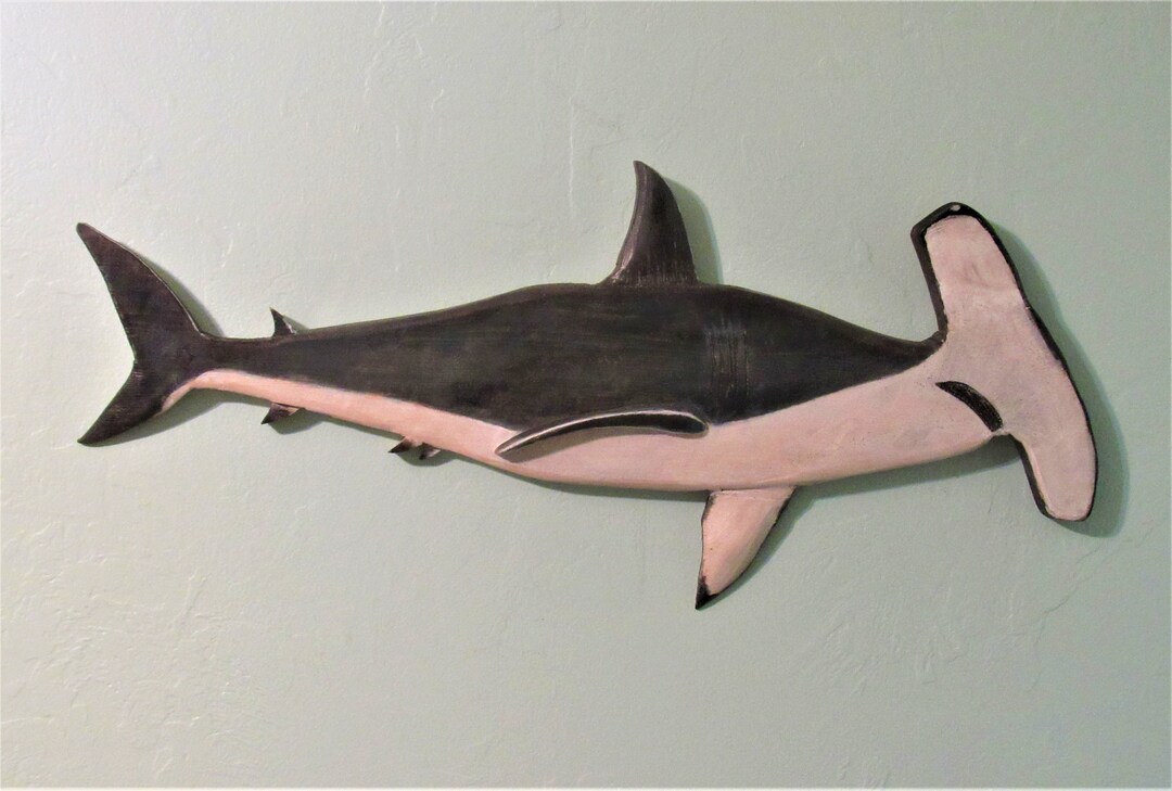 Great Hammerhead Shark _ Hand Carved - Etsy
