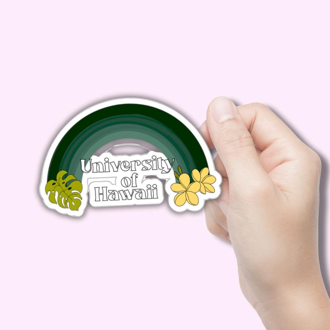 University of Hawaii Sticker - UH Manoa Sticker - Vinyl Sticker, Vinyl ...