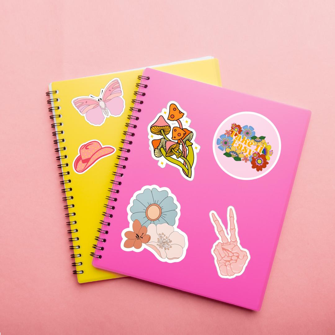 Pink Cowboy Hat Sticker - Western Sticker - Vinyl Sticker, Vinyl Decal ...