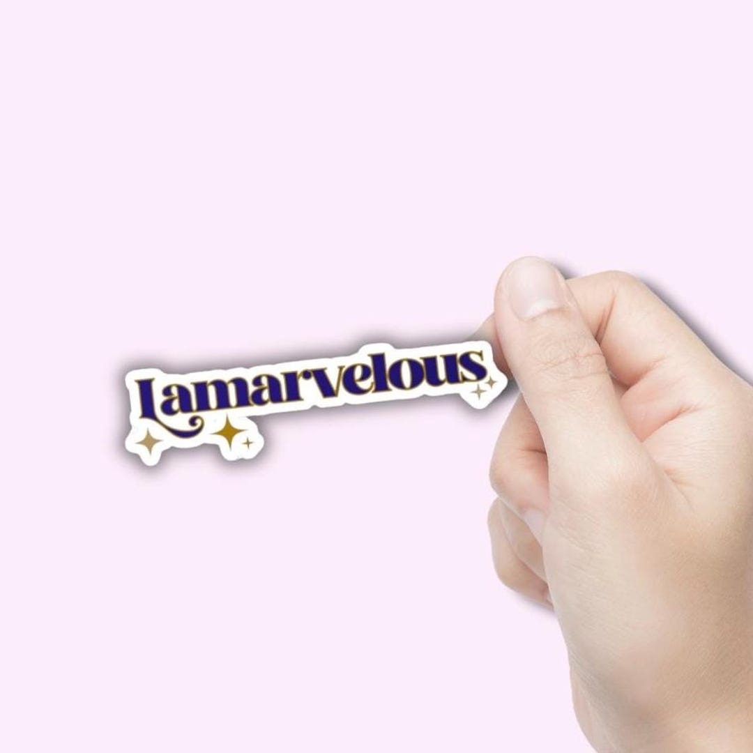 Lamarvelous Sticker - Lamar Jackson - Baltimore Ravens - Vinyl Sticker ...