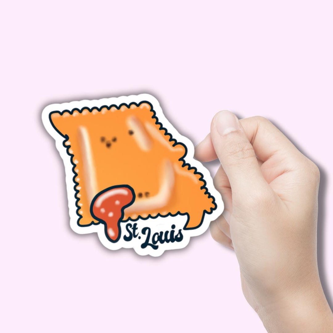 St. Louis Toasted Ravioli Sticker - STL Missouri Sticker - Vinyl ...