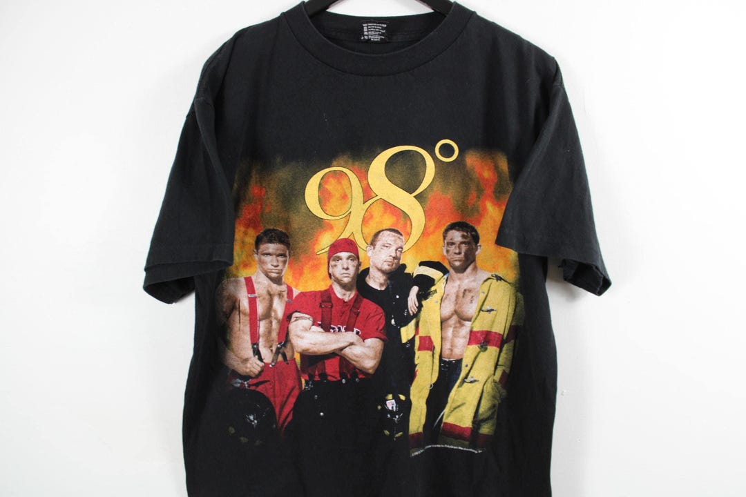 Vintage 98 Degrees Boy Band T-shirt - Iconic 90s Pop Group Tee - Etsy