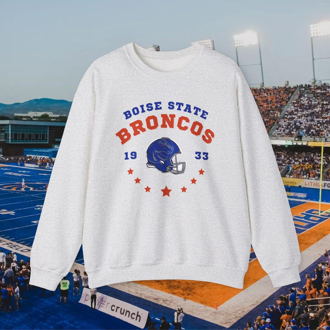 Boise State Broncos Football Crewneck Sweatshirt, Boise Broncos Fan ...