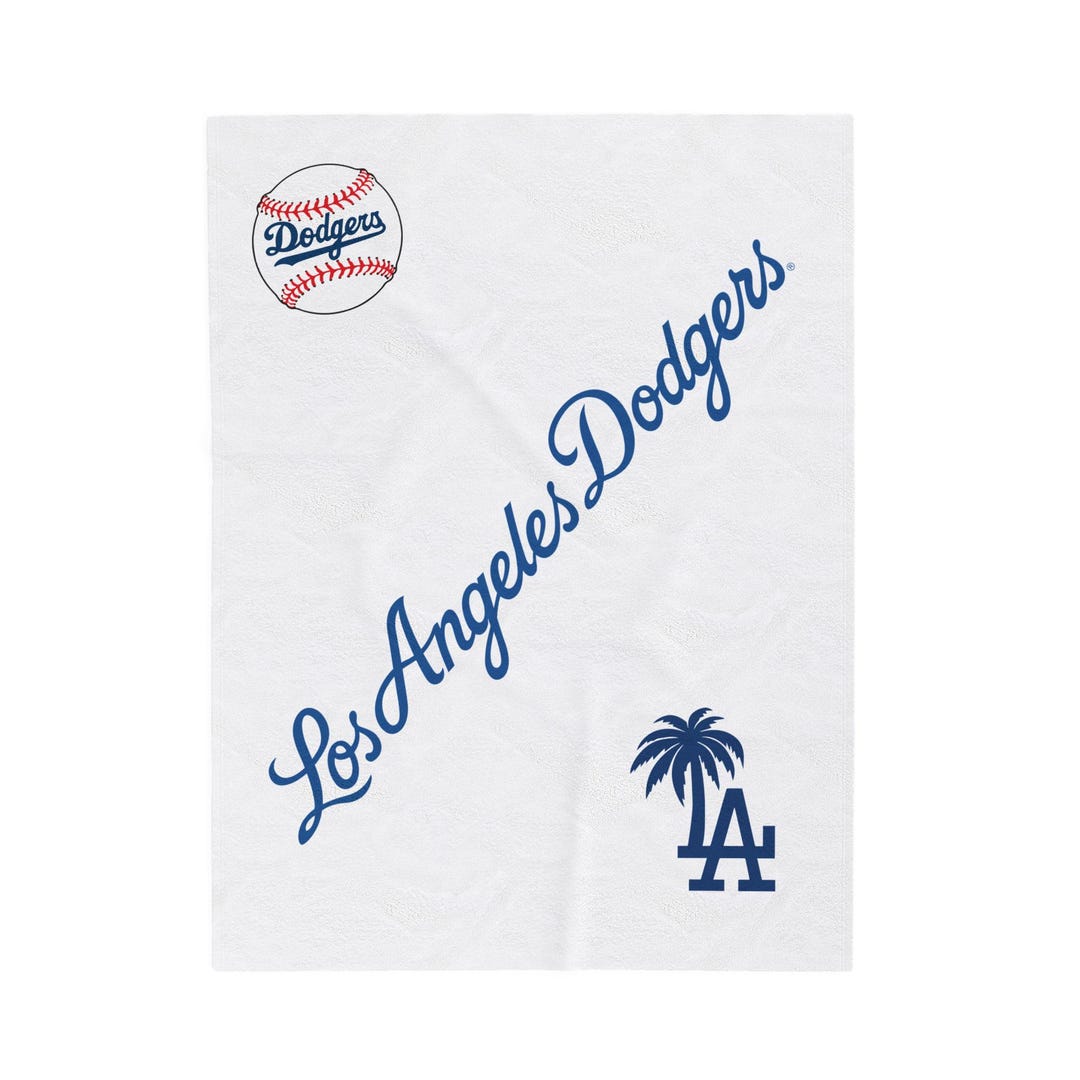 Los Angeles Dodgers Collage Stadium Blanket - Velveteen Plush Throw ...