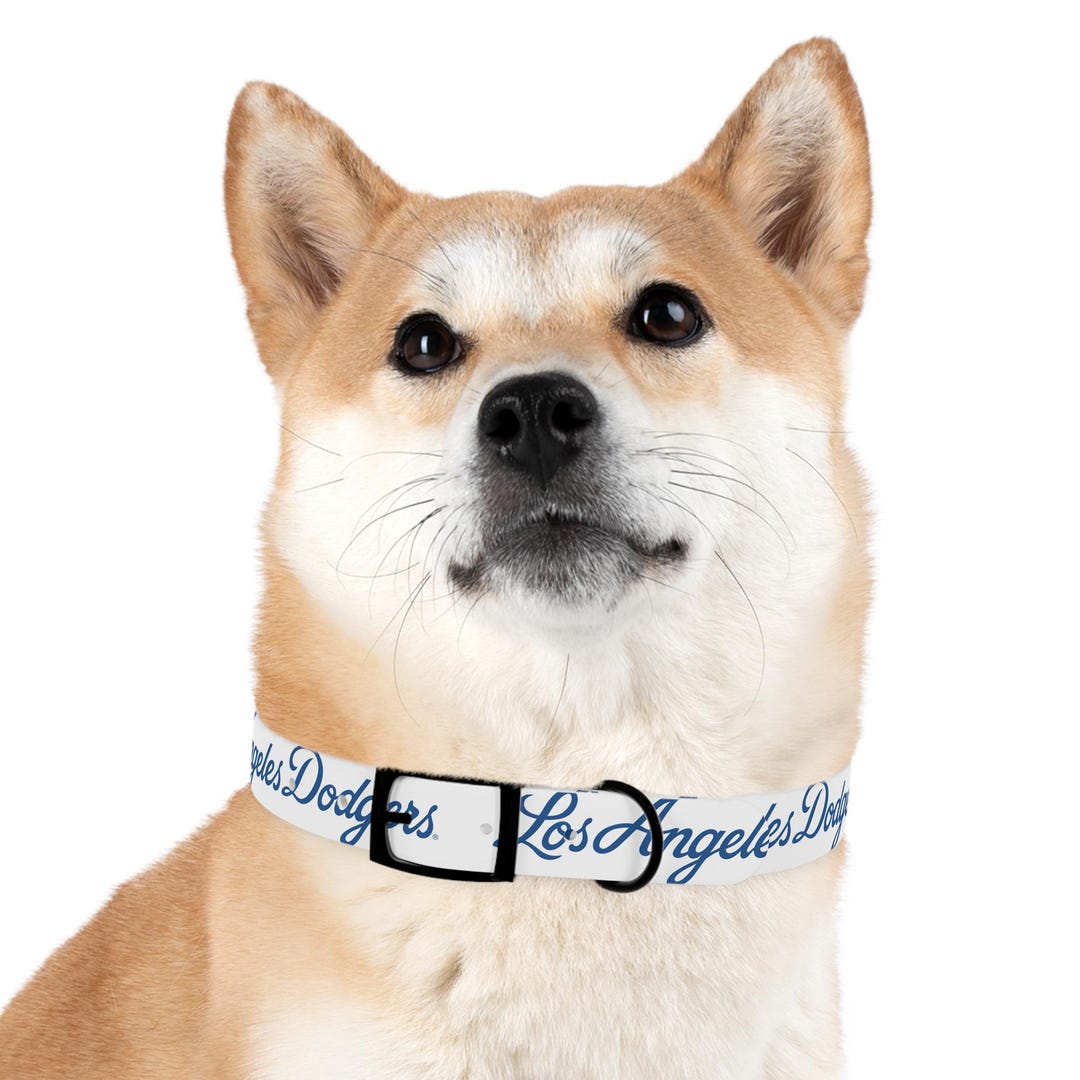 Los Angeles Dodgers Pet Collar, Baseball Dog Collar, Team Spirit Pet ...