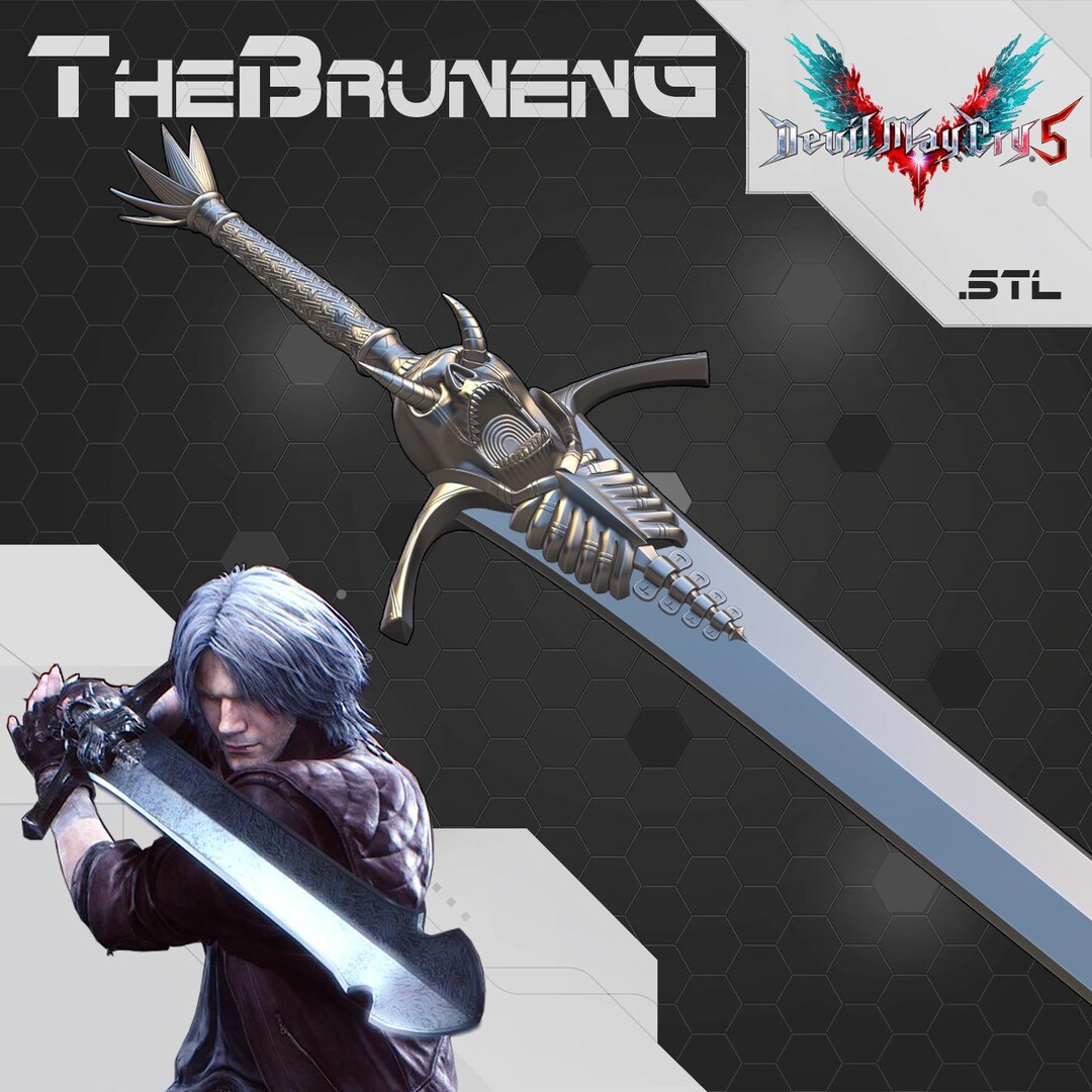 DMC5 Devil May Cry 5 Dante Rebellion Sword Cosplay 3D Print Model - Etsy