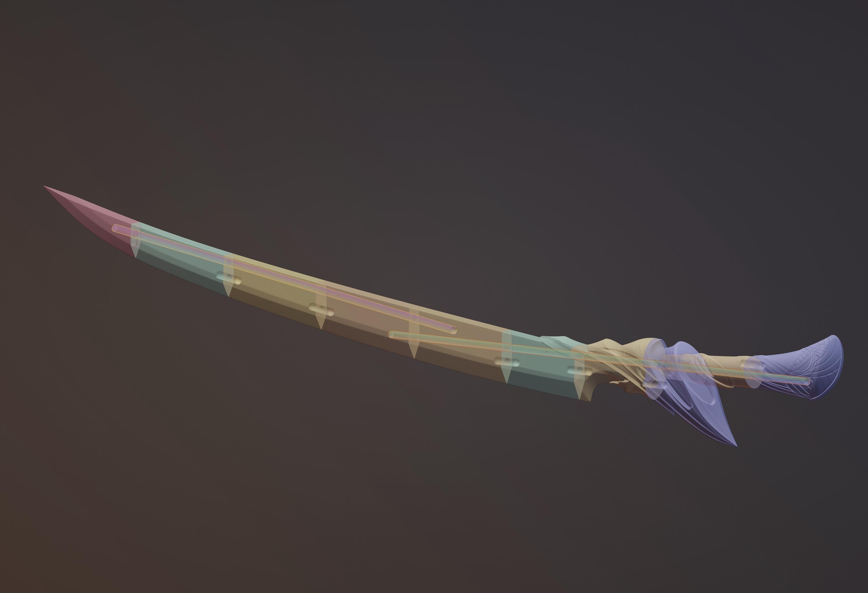 Yasuo Spirit Blossom Sword Cosplay League of Legends LOL 3D Print Model ...