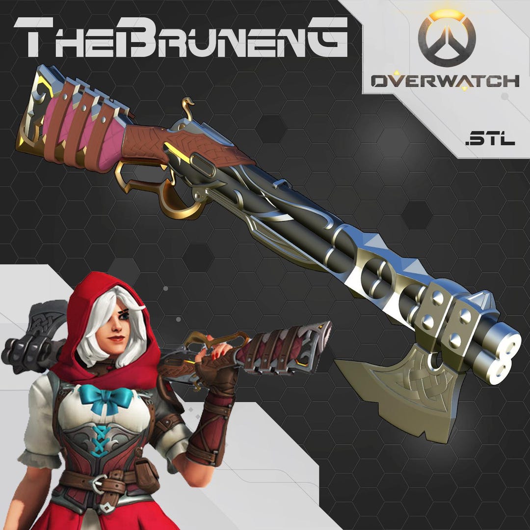 Little Red Ashe Prop Overwatch Cosplay 3d Print Files - Etsy