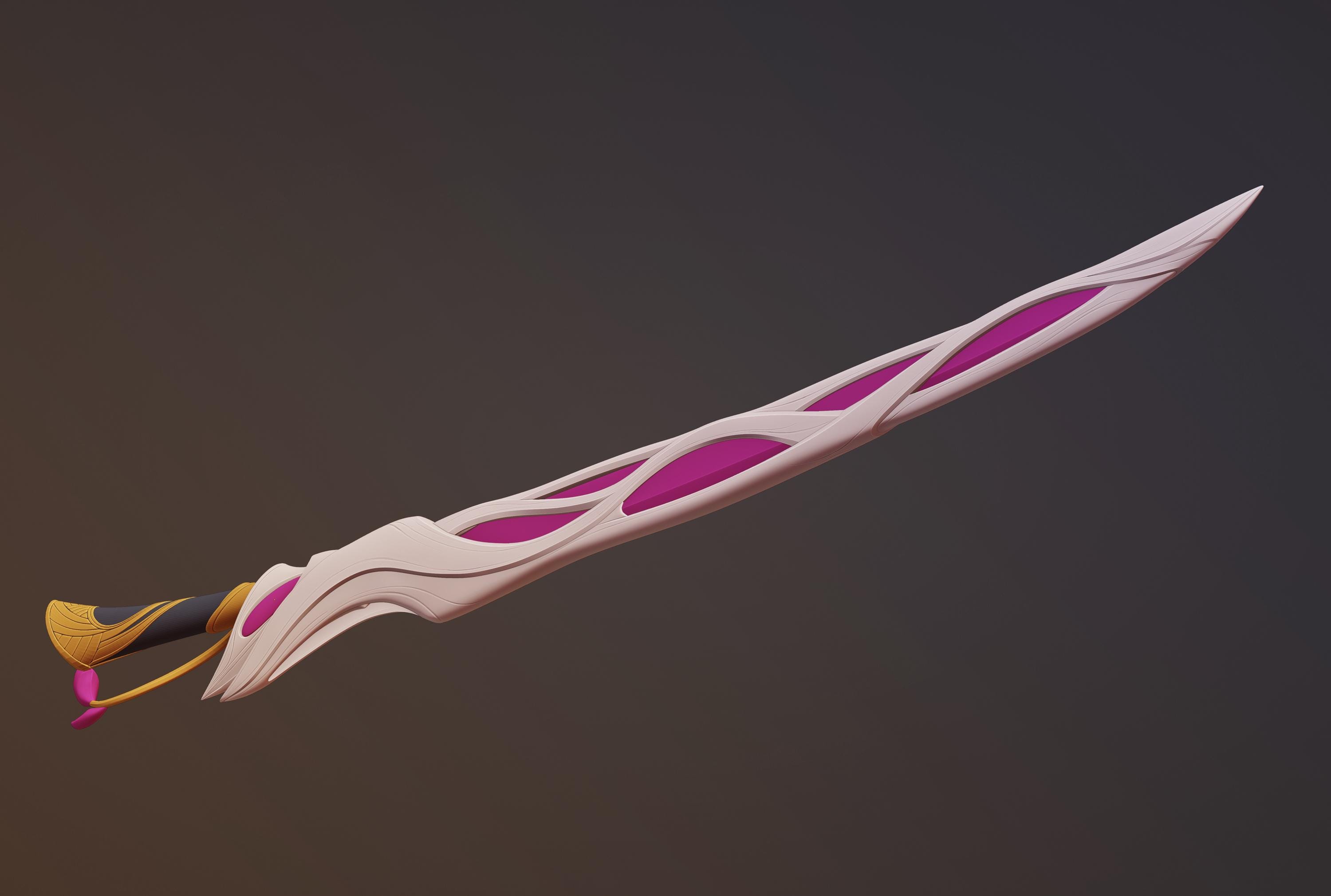 Yasuo Spirit Blossom Sword Cosplay League of Legends LOL 3D Print Model ...