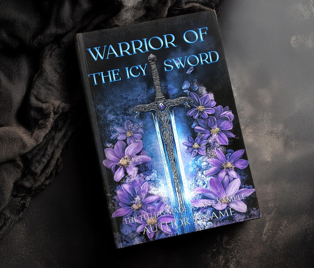 Violet Frost Blade Romantasy Book Cover — Premade Design for Kindle KDP ...
