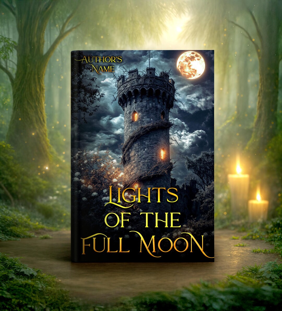 Premade Book Cover Design, Custom Ebook Template, Personalized Book ...