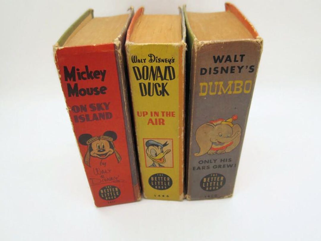 Vintage Disney Better Little Books, 1940's Era, Mikey Mouse, Donald ...