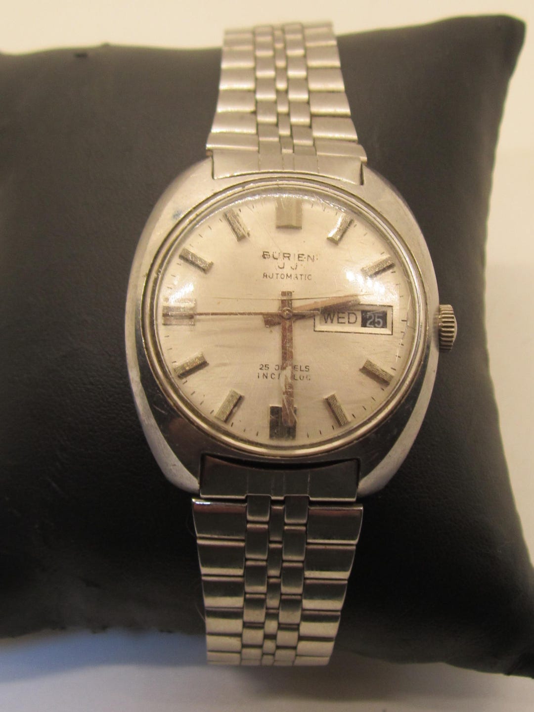 Vintage Buren Automatic Watch: 25 Jewel Day/date - 1960s Swiss Made - Etsy