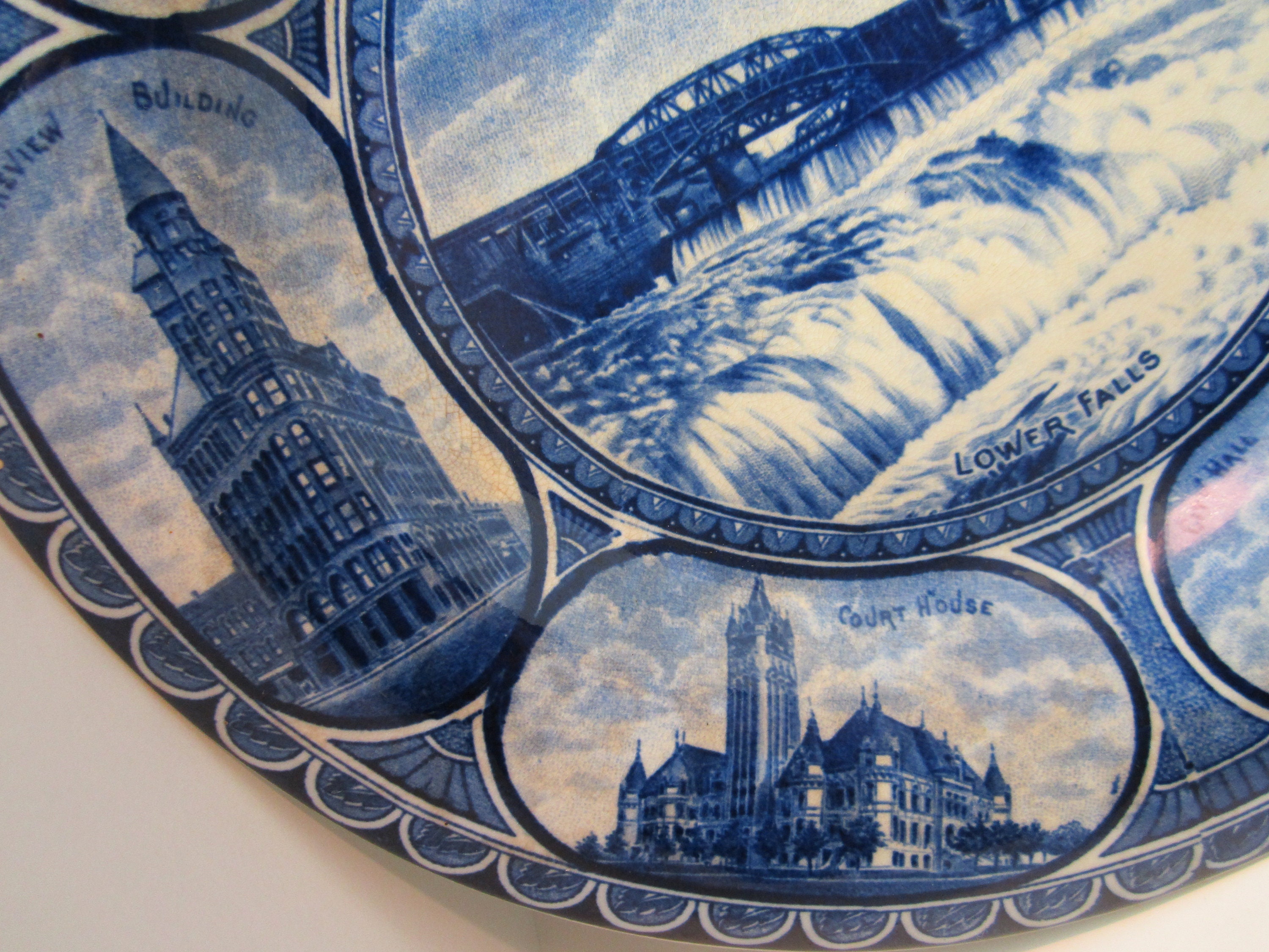 Vintage Rowland & Marsellus Spokane Souvenir Plate: Flo Blue ...