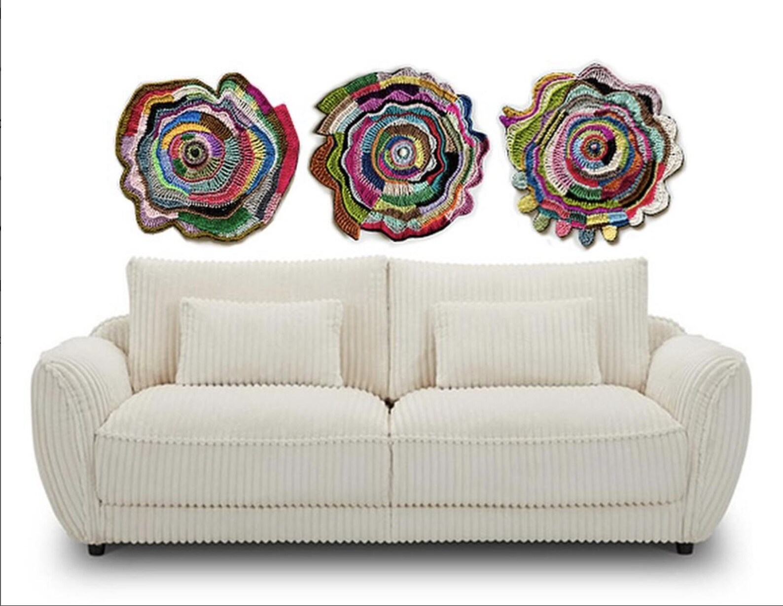 Fiber Freeform Crochet Scrumble Wall Art #1 - Etsy